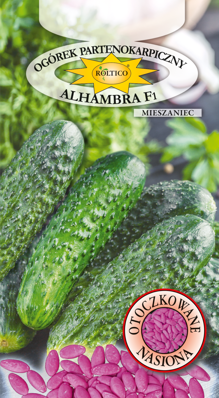 Nasiona Ogórek partenokarpiczny Alhambra - mieszaniec F1 - Nasiona ...